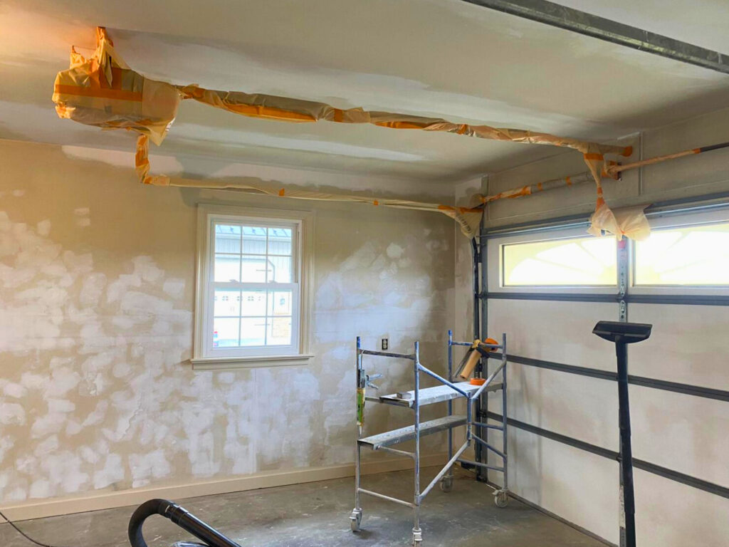 Professional Garage Cracked Wall Project in Lebanon Pa
